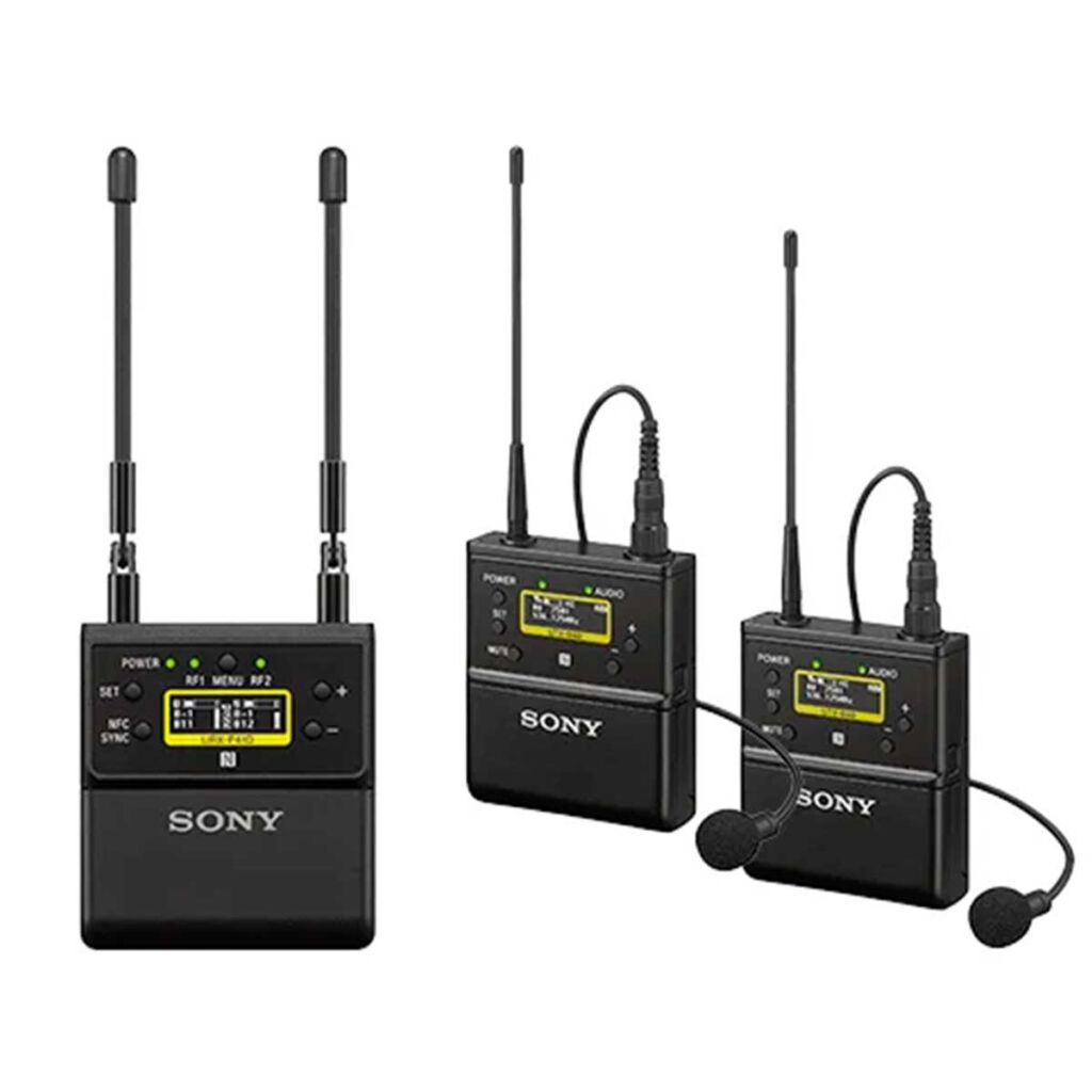 SONY ワイヤレスピンマイク URX-P41D + UTX-B40×2（SMAD-P5付属） - LIGHT UP RENTAL